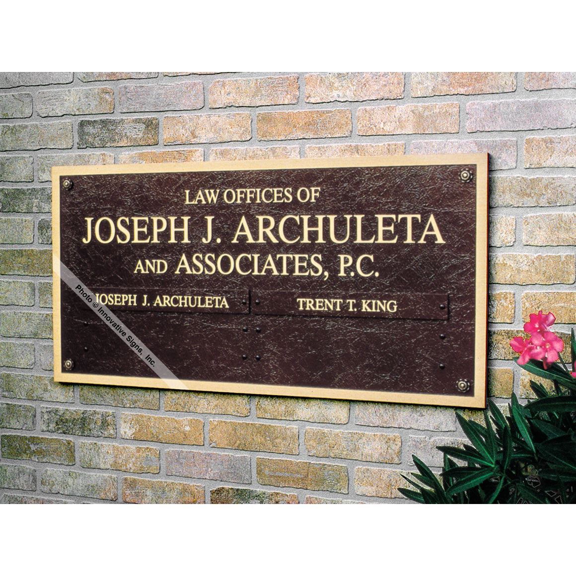 Law Office Sign - Archuleta Style 24875 Cast Bronze Plaque - Law Office ...